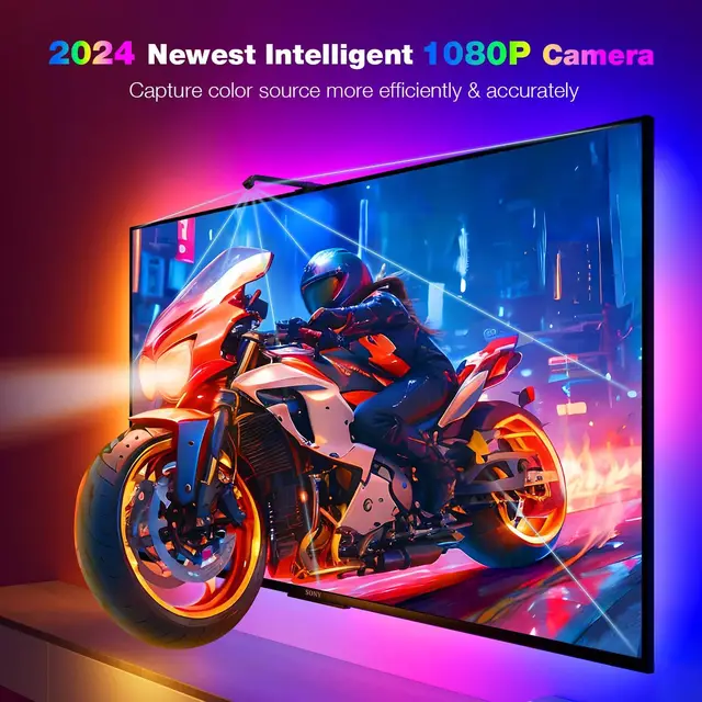 TV LED Backlight, TV Lights That Change with TV with Smart App Control ...